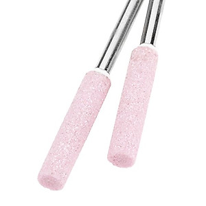 Hicello 5PCS Burr Grinding Stone File, 3/16" Chainsaw Sharpener, Polishing Grinding Tool for Chain Saw Stone Jewelry Wood