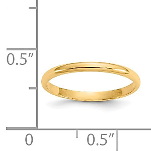 IceCarats 14K Yellow Gold Ring Size 3