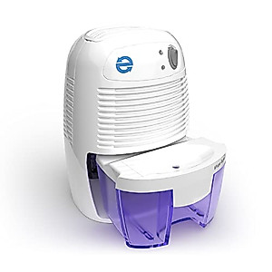 Whisper-quiet Eva-Dry EDV-1100 16 OZ Dehumidifier with Auto Shut Off for Home, Bedroom 1100 cubic feet (225 sq. ft), Bathroom, Kitchen, RV, and Closet - Small Dehumidifiers to Remove Moisture