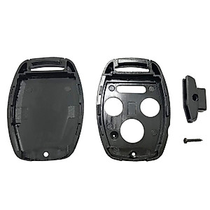 3+1 Buttons Replacement Key Fob Cover Case Fits for 2004-2015 Honda Accord Pilot Civic Hybrid EX 2003-2012 CR-V 2009-2015 HRV Odyssey Ridgeline Element Keyless Entry Key Fob Shell (Pack 2)