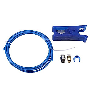 3 Pieces of PTFE Tube PTFE Tube (1.5M) 1.75Mm Filament with Tube Cutter, 6 Pieces of PC4-M10 Accessories - (Color: Blue)