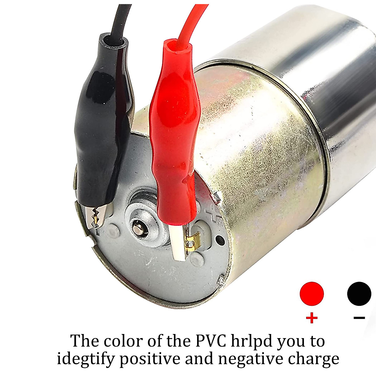 HCFeng DC Plug Power Adapter Cable, 12V DC Male/Female Jack to Alligator Clip Power Cable DC5521(5.5mmx2.1mm) Cable with Double Alligator Clips for CCTV Camera and Lighting[4pack /50cm]