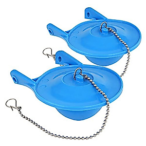 3 Inch Toilet Flapper, Compatible with Gerber Toilet Flapper 99-788, Toilet Tank Flush Valve 3 in. Rubber Stopper Replacement Kit, Easy-to-Install Toilet Bowl Seal Repair Parts, Blue (Pack of 2)