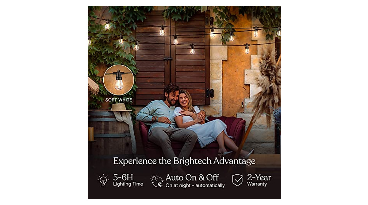 Brightech Ambience Pro Solar Outdoor String Lights