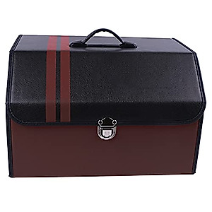 Support Car Storage Bag Pu Leather Trunk Storage Box Storage Bag Folding Folding Car Trunk Cleaning Finishing