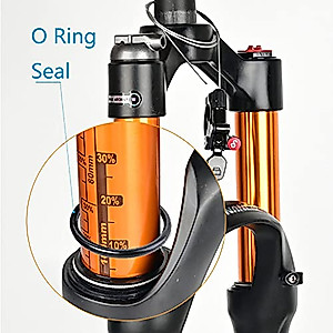 aiNPCde Mountain Bike Air Pressure Shock Absorber Front Fork, Accessories Magnesium Alloy 26/27.5/29 inch XC AM Bike Suspension Fork QR 9mm Travel 120mm (Color : Straight Remote-Lockout, Size : 29in