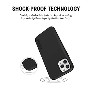 Incipio DualPro Dual Layer Case for Apple iPhone 11 Pro with Flexible Shock-Absorbing Drop-Protection - Black