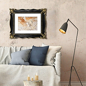 SIMON'S SHOP 11x14 Picture Frames Photo Frame in Black, Vintage Looking Wall Mounting Photo Frames