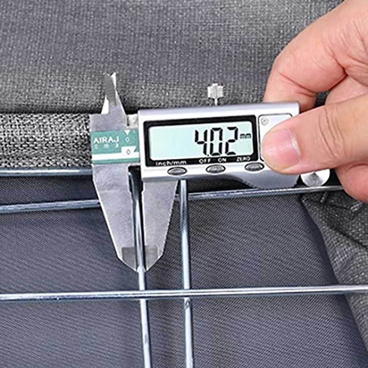 Clothes Storage Bag Large Capacity Closet Organizers Foldable Storage Containers with Reinforced Handle Steel Frame for Blanket Comforter, Bedding, Foldable with Sturdy Zipper Clear Window Beige 66L