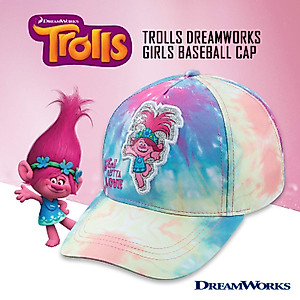 DreamWorks Girls Trolls Poppy Baseball Cap - Age 4-7 Pink