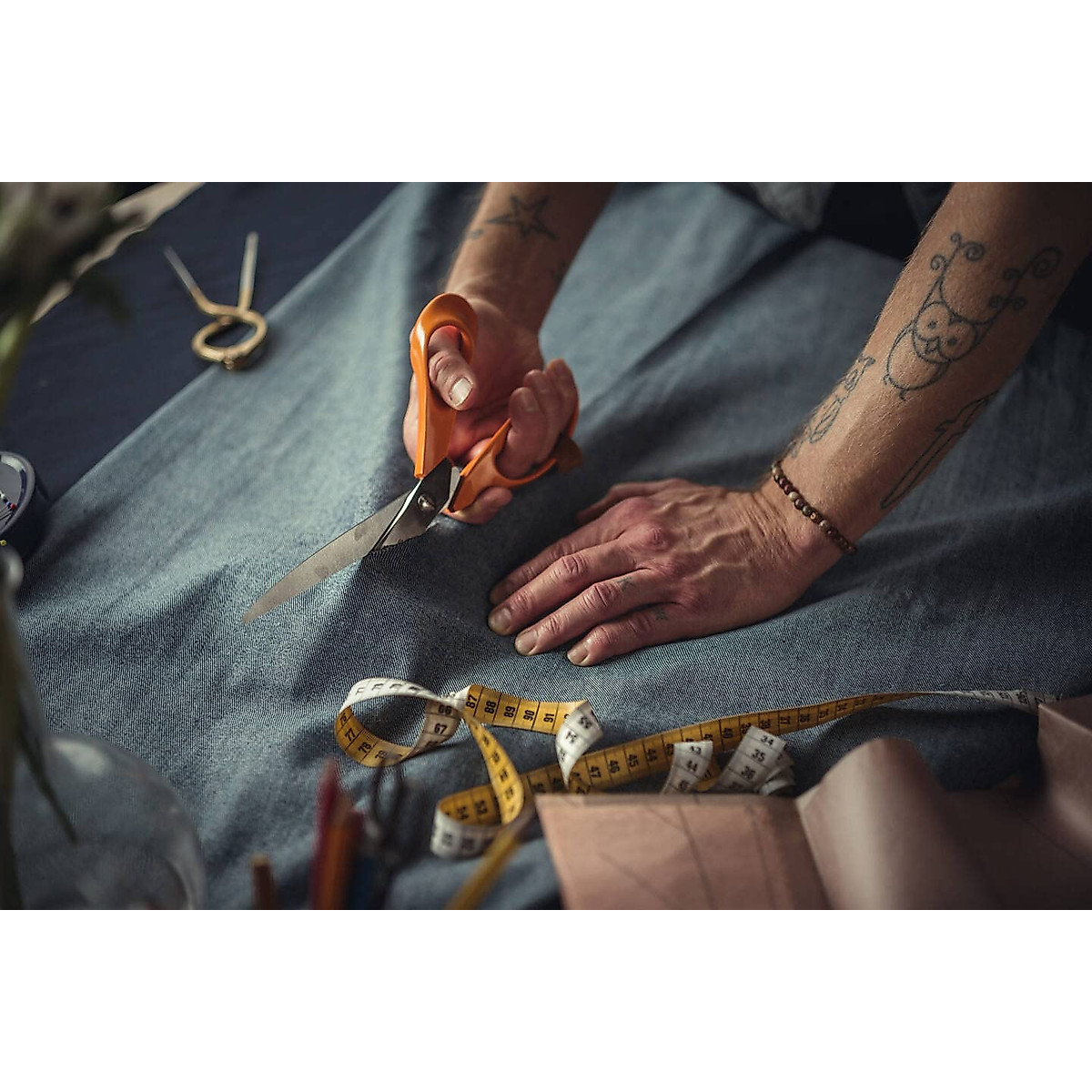 Fiskars Dressmaking Scissors, one size, Orange