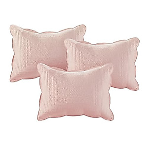 Madison Park Daybed Cover Set-Trendy Damask Quilting with Scalloped Edges All Season Luxury Bedding with Bedskirt, Matching Shams, Decorative Pillow, 75"x39", Tuscany Blush, 6 Piece