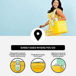 Igloo Yellow 11 Qt Tag Along Too Strapped Picnic Style Cooler