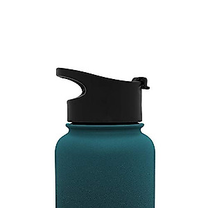 Simple Modern Flip Lid with Handle - Fits All Summit and Hydro Flask Wide Mouth Water Bottle Sizes - Splash Proof Coffee Cap for 10, 12, 14, 16, 18, 20, 22, 24, 32, 40, 64 & 84 oz -Midnight Black