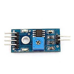 HiLetgo 3pcs LM393 Rain Drops Sensor Weather Moisture Monitor Sensor Humidity Sensitivity Module Nickeled Plate 3.3-5V for Arduino