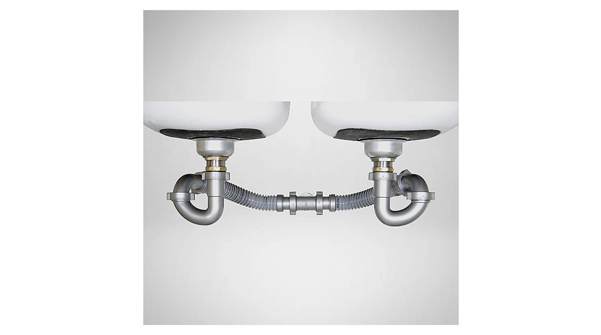 Snappy Trap Kit for Double Kitchen Sinks - Easy Install