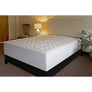 Quilted Fitted Waterproof Mattress Pad Cover - Topper, Stretches up to 18 Inches Deep, Full Size, by Assure Sleep by L’cozee