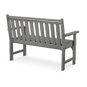 POLYWOOD Vineyard 48" Bench (Slate Grey)