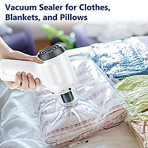 Fanisic Mini Vacuum, Wireless Handheld Car Vacuum Cleaner Rechargeable, 8000PA Strong Suction, 3 in1 Dust Buster & Air Blower & Hand Pump, Dry Use for Car, Keyboard, Inflate/Deflate Swim Ring