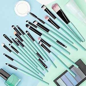 AprFairy Eye Makeup Brushes Set, 20 Piece Eyeshadow Brushes Set Professional Makeup Brushes Eye Shadow Concealer Eyebrow Eyelash Eye Liners Blending Make Up Brushes with Soft Synthetic Wool
