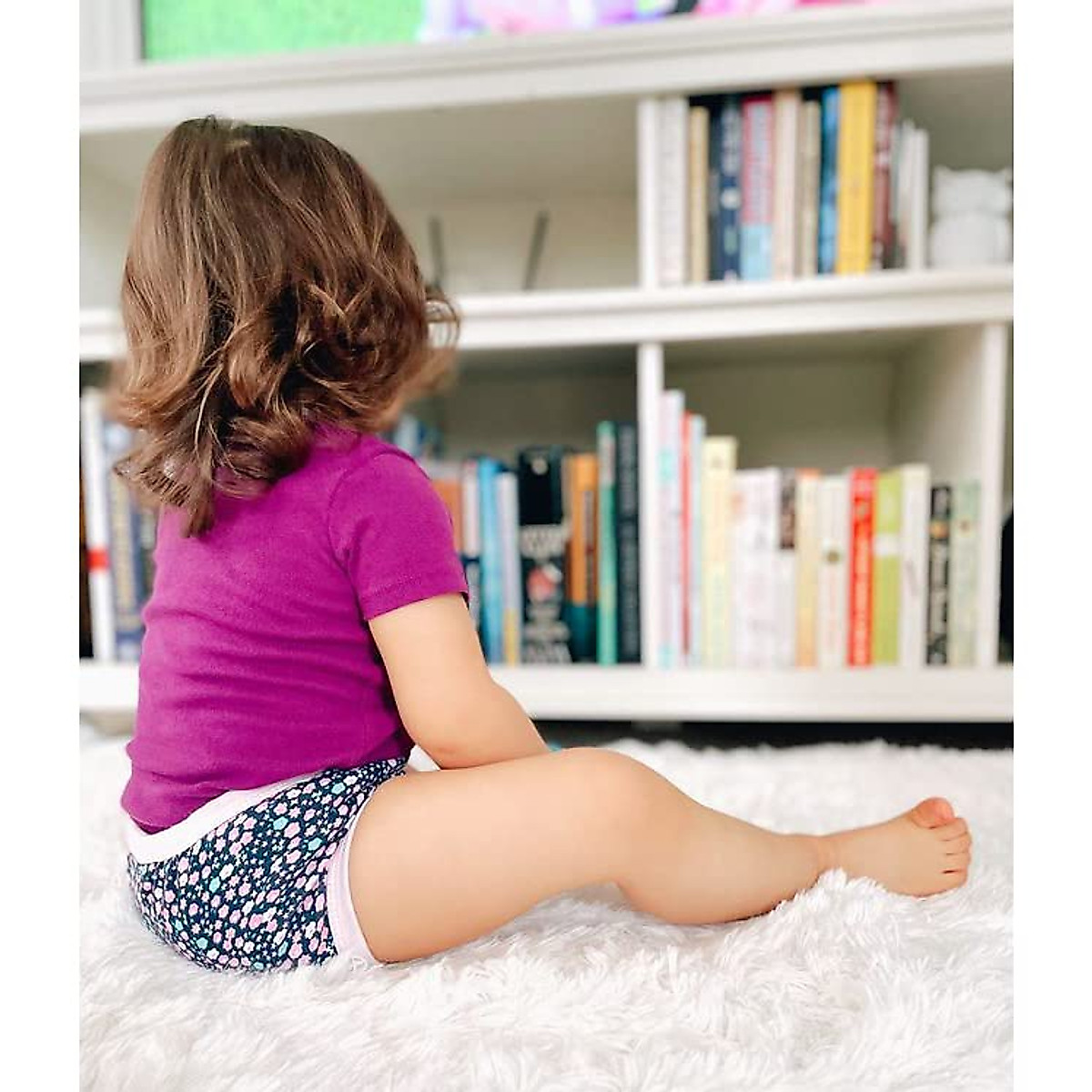 BIG ELEPHANT Baby Girls' Padded Potty Training Pants Underwear 6 Pack, 4T