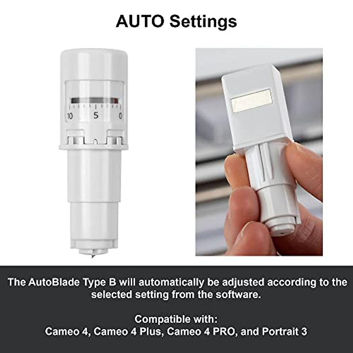 Silhouette AutoBlade - Pack of 3 Blades for Use with Cameo 4 with 50 Designs