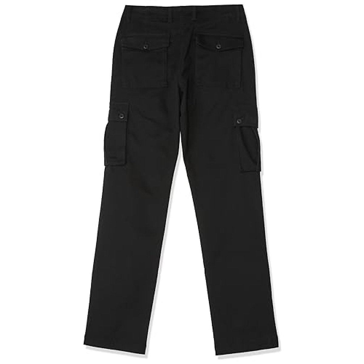 Amazon Essentials Men's Straight-Fit Stretch Cargo Pant (Available in Big & Tall), Black, 28W x 32L