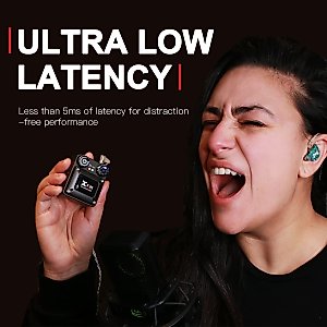 Xvive U4 Wireless in-Ear Monitor System Set with Transmitter and Receiver (One Receiver and One Transmitter)