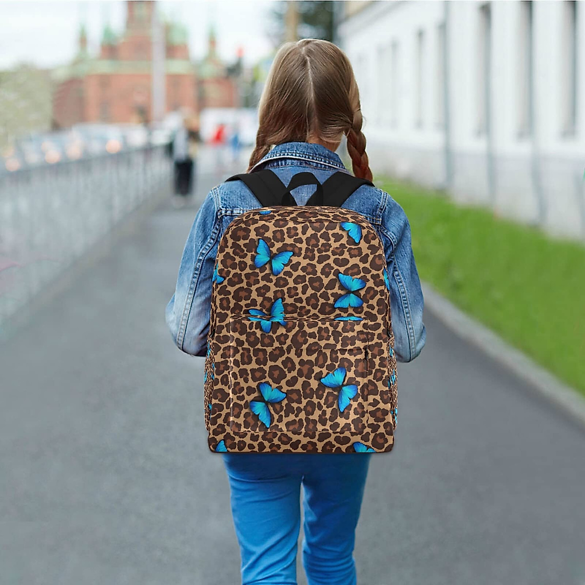 Leopard Cheetah Backpack, Travel Rucksack Lightweight School Bookbag Daypack for Adults Teen Students Boys Girls