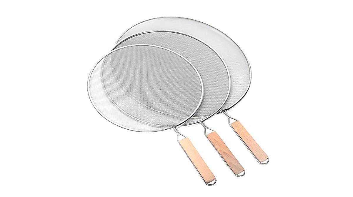 3-Piece Grease Splatter Screen Set for Safe, Clean Cooking