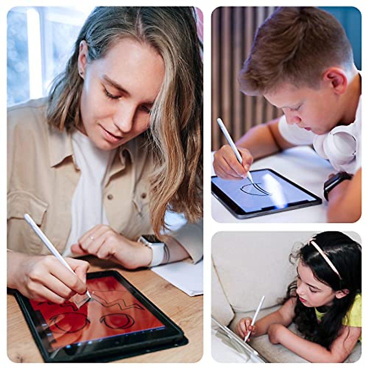 iPad Pencil 2nd Generation with Magnetic Wireless Charging, Stylus Pen for iPad with Palm Rejection, Compatible with iPad Mini 6, iPad Air 5/4, iPad Pro 11" 3/2/1, iPad Pro 12.9" 6/5/4/3