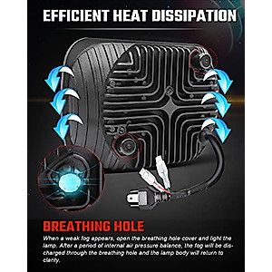 UNI-SHINE New DOT 5x7 LED Headlights 2PCS Sealed Beam 7x6 Led Headlights 110W 200% Brighter, Turn signal DRL Hi/Low Beam Compatible with Jeep XJ YJ express Pickup H6054 H5054 6052 6053 Replacement