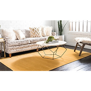 Rugs.com Soho Collection Rug – 10' x 13' Gold Low Rug Perfect for Living Rooms, Large Dining Rooms, Open Floorplans