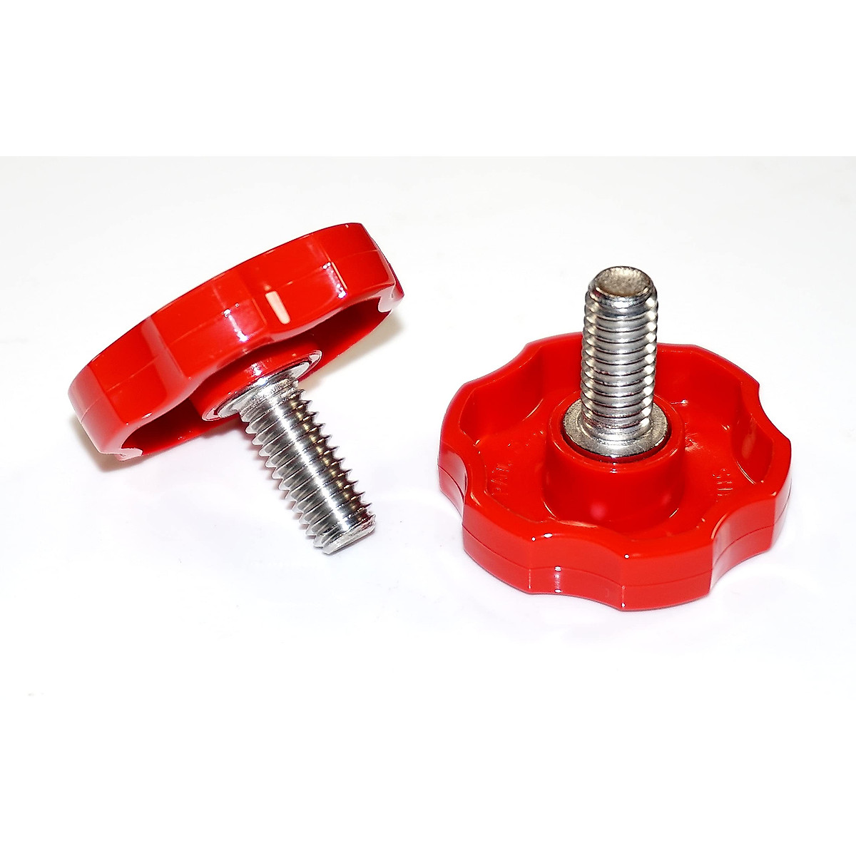 5/16-18 x 3/4" Rosette Thumb Screw Thumb Screws Thumbscrew Stainless Steel Clamping Knobs Red (4)