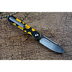 TWO SUN EDC Outdoor Pocket Knife D2 Blade TC4 Titanium G10 Handle TS414
