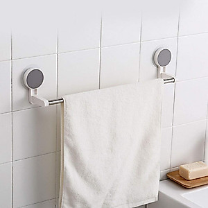 Cabilock 2pcs Hand Towel Ring Wall Mount Towel Hanger Bathroom Towel Shelf Hand Towel Holder Single Towel bar Kitchen Suction Cup Towel bar Towel Rack White Lid Rack Sucker Individual