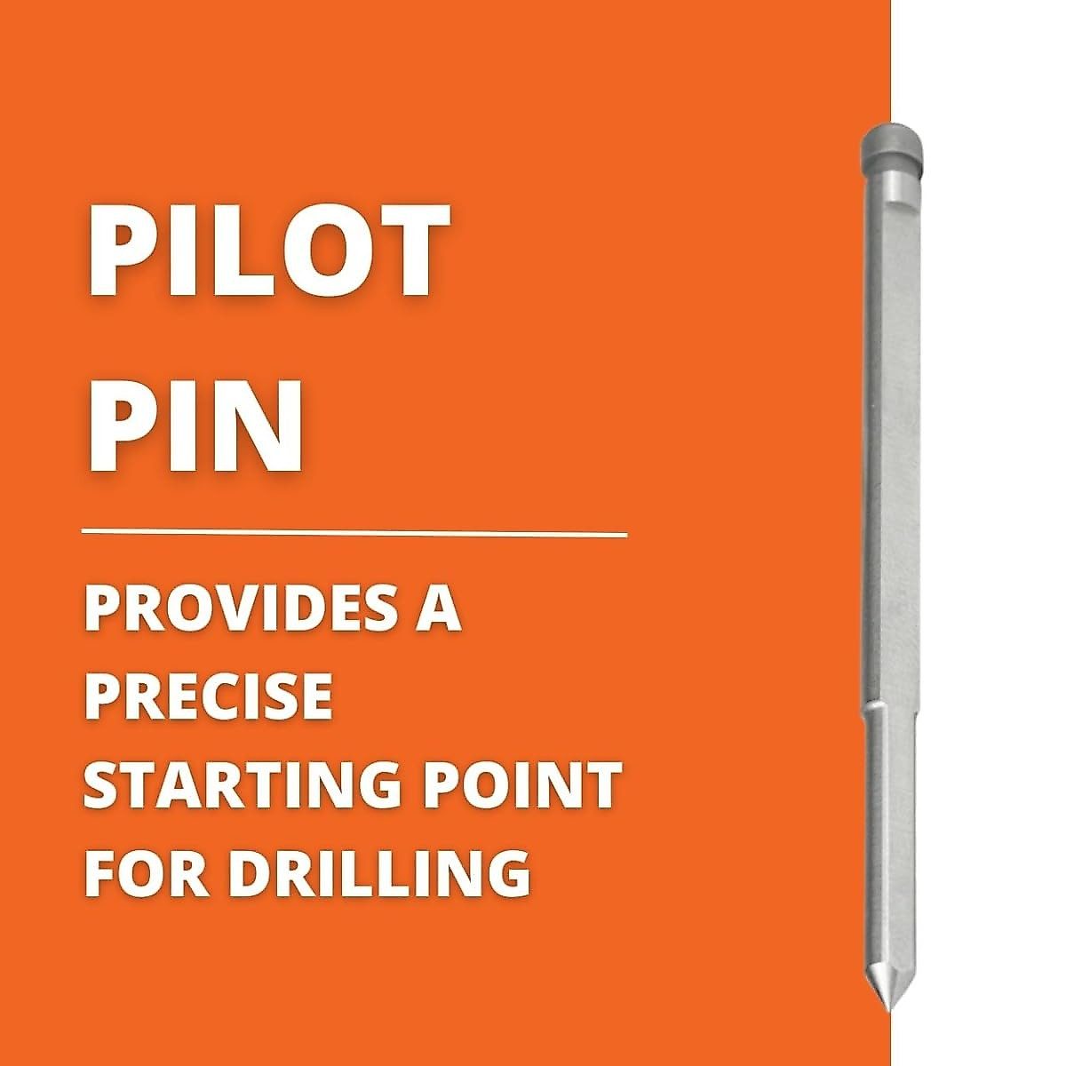Fein Slugger Magnetic Drill Pilot Pin - Essential for Accurate Drilling & Easy Slug Ejection - 3/16" Diameter, 3-15/16" Length - 63134998315