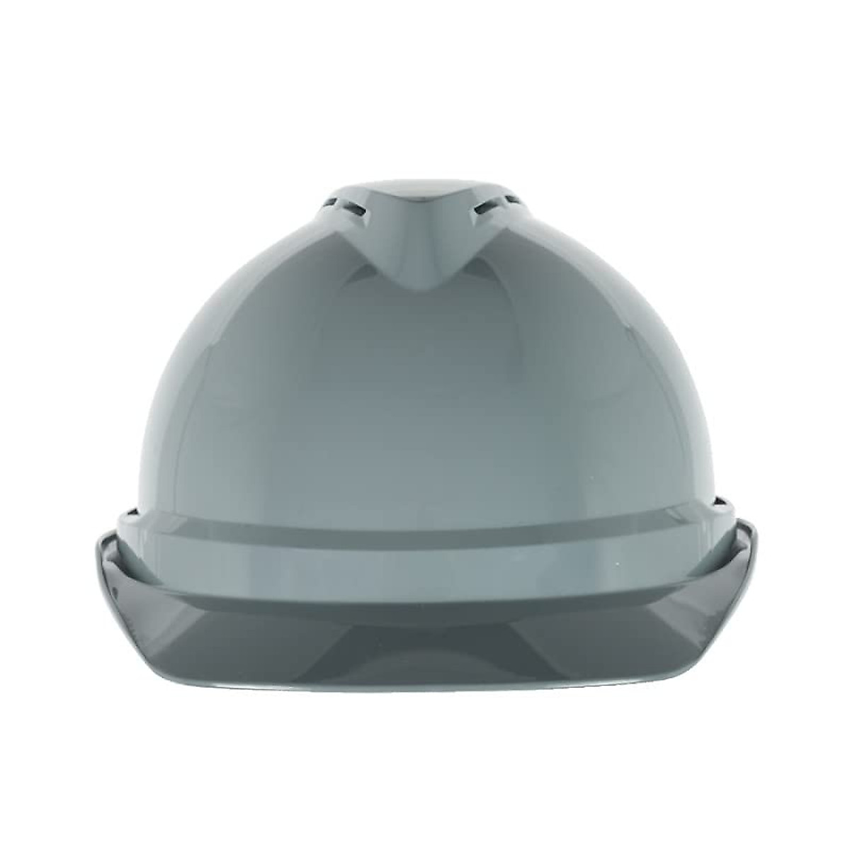 MSA 10034033 V-Gard 500 Cap Style Safety Hard Hat With 6-Point Fas-Trac III Ratchet Suspension | Polyethylene Shell, Self Adjusting Crown Straps - Standard Size in Navy/Gray