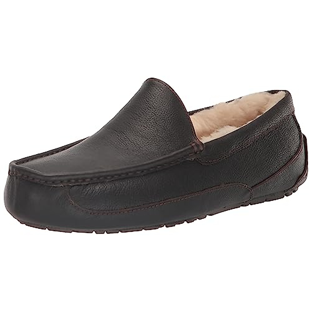 UGG Men's Ascot Discontinued Slipper, Dark Spice, 10