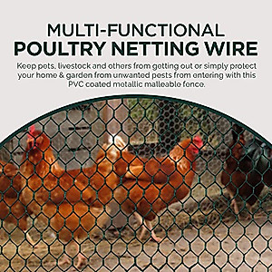 SLS SUPPLY FLORA - Green Florist Netting, Customizable Floral Wire, Steel Wire Mesh Roll, Versatile and Durable Garden Netting, Essential Floral Arrangement Supplies, 12 inches x 150 feet