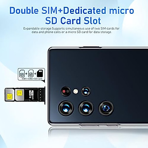 New S22 Ultra Smartphone 5G 7.3inch Full Screen 5G 16GB RAM 1TB ROM 7300Mah Mobile Phones Global Version 100MP HD Triple Camera Multi Language Support,Green-1TB