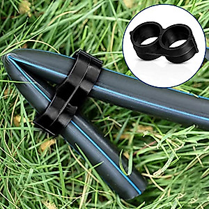 Maitys Irrigation Fittings Kit for Tubing 32 Piece Set, 8 Tees, 8 Couplings, 8 Elbows and 8 End Cap Plugs Barbed Connectors for Drip Sprinkler Systems, Garden, Patio, Lawn or Flower Bed (1/2 Inch)