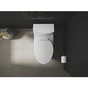KOHLER K-26801-0 Impro ReadyLatch Quiet Close Elongated-Front Toilet Seat, Elongated Toilet Seat, Soft Close Toilet Seat, White