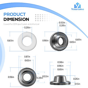 2 Kits of C-134KT-803 Stem Packing Replacement Kit for Prier C-134, C-135, C-144, C-154, C-434, C-108, P-164 Wall Hydrants