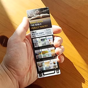 Vongsado -24pcs- Jehovah Witness Cart Plastic PP Bookmarks JW Gifts Idea Accessories of Bible Pioneer Ministry Supplies Notebook, JW Jehovah's Witnesses JW.org Convention Kids Women Men (B24)