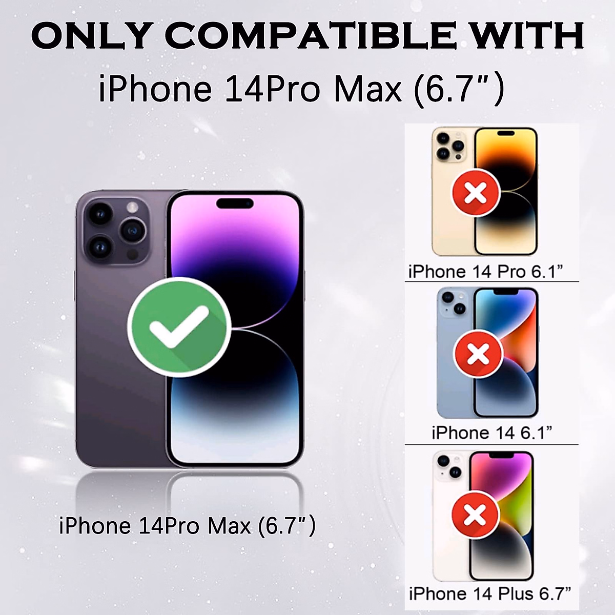 YINLAI Designed for iPhone 14 Pro Max Case 6.7 Inch, Cute Curly Wave Frame Shape Slim Soft Silicone Gel Rubber Phone Cover, TPU Bumper Women Girly Shockproof Protective Case, White/Stone