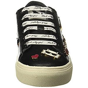 Karl Lagerfeld Paris Cate Shoes – Sneakers for Women with Iconic KLP Pins, Black, 8