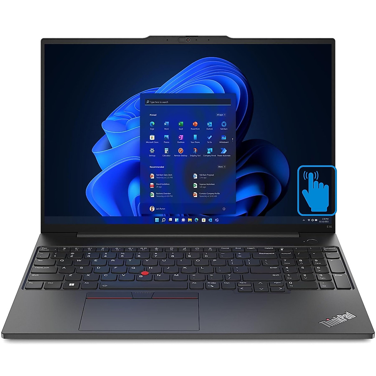 Lenovo Thinkpad E16 Gen 1 Home & Business Laptop (Intel i5-1335U 10-Core, 16GB RAM, 512GB PCIe SSD, Intel UHD, 16.0" 60Hz (1920x1200), WiFi 6, Bluetooth, Win 11 Pro) with Dockztorm Hub