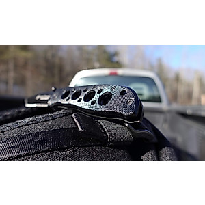 Smith & Wesson CK5TBS 7.4in High Carbon S.S. Folding Knife with a 3.2in Serrated Tanto Blade and Aluminum Handle for Outdoor, Tactical, Survival and EDC