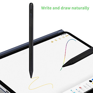 Electronic Stylus for iPad 5th Generation 9.7" 2017 Pencil,Type-C Rechargeable Active Capacitive Pencil Compatible with Apple iPad 5th Gen 9.7-inch Stylus Pens,Good on iPad Drawing Pen,Black